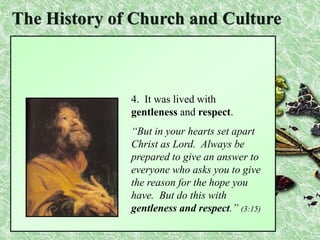 Lecture 8: Early Church & Culture | PPT