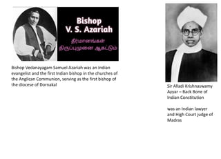 Lecture 8: Christianity as Bhakti Marg: A.J. Appasamy (1891-1975) | PPSX