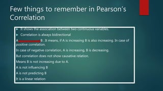 Lecture 8 basic concepts of correlation | PPT