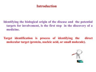 Lecture 8 drug targets and target identification | PDF