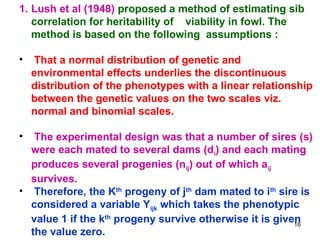Lecture-8 Genetic analysis of Threshold characters PPP.ppt