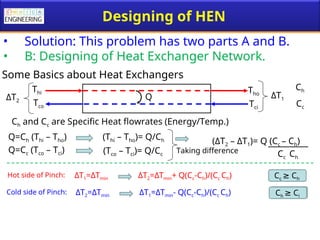 Heat Exchanger Network Example of two streams | PPT
