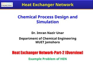 Heat Exchanger Network Example of two streams | PPT