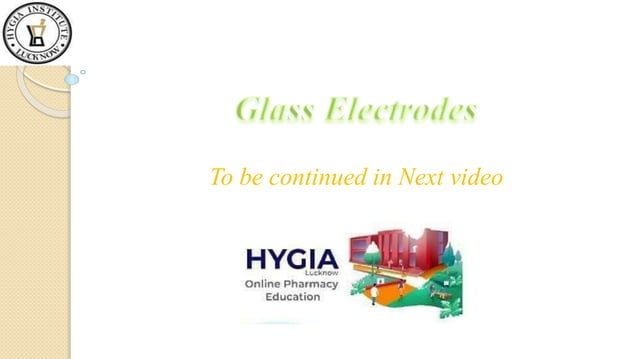 Lecture - 8 Indicator electrodes - Copy.pptx | Chemistry | Science