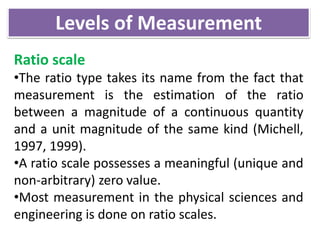 Levels of measurement | PPT