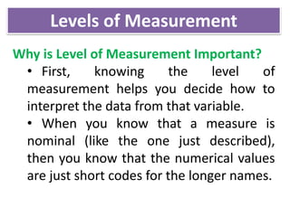 Levels of measurement | PPTX