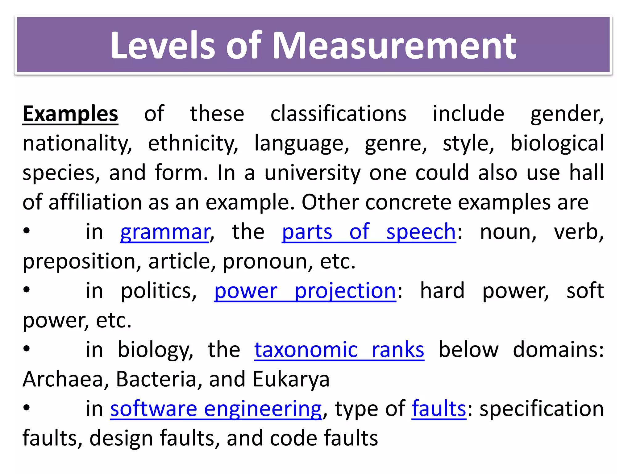 Levels of Measurement | PPTX