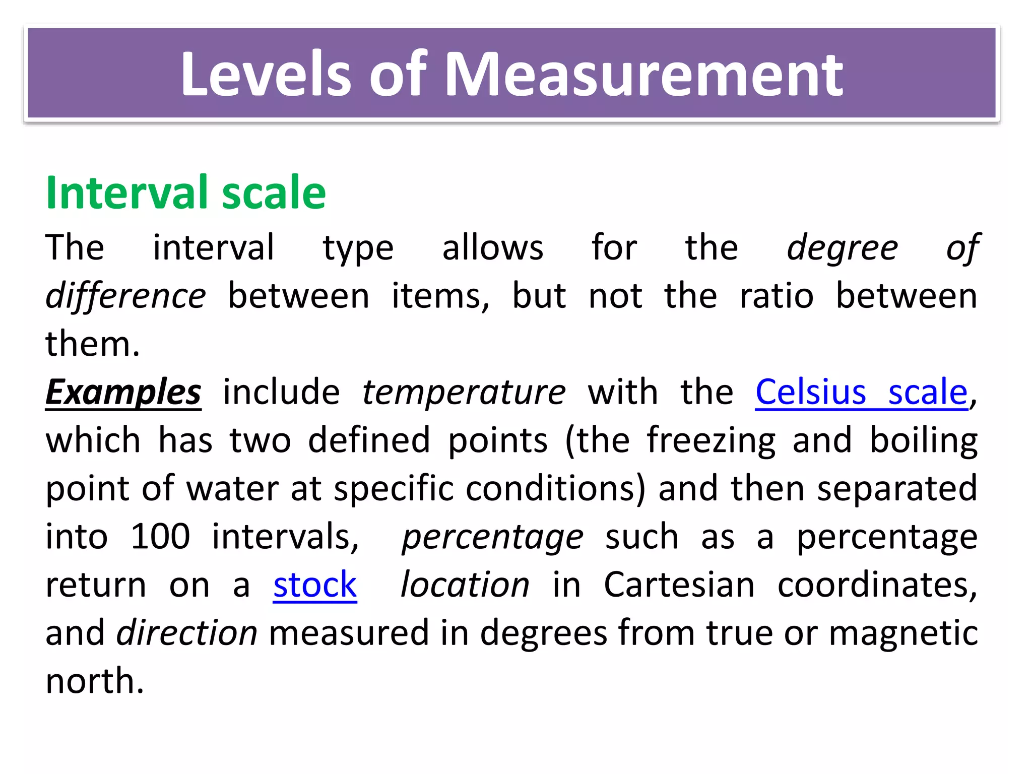 Levels of Measurement | PPTX
