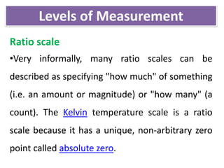 Levels of Measurement | PPTX