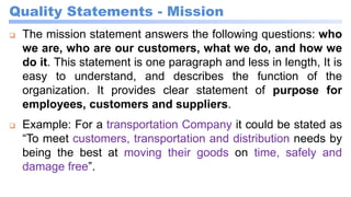 Role of leadership and commitment in quality deployment | PDF