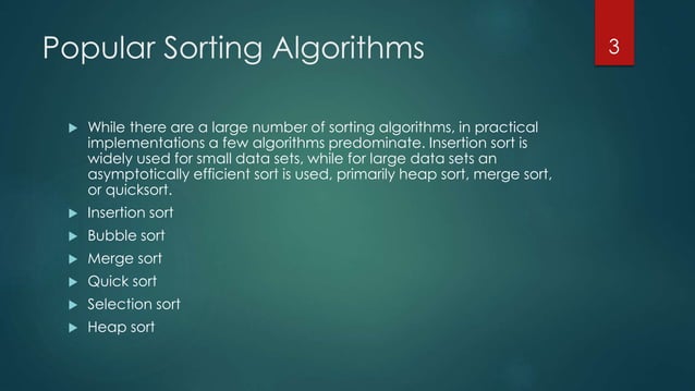 Data Structures - Lecture 8 [Sorting Algorithms] | PPTX
