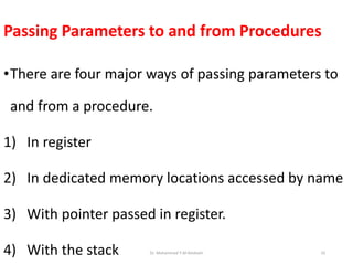 procedures and macros in assembly language lecture9.pdf