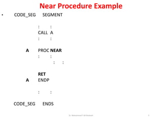procedures and macros in assembly language lecture9.pdf