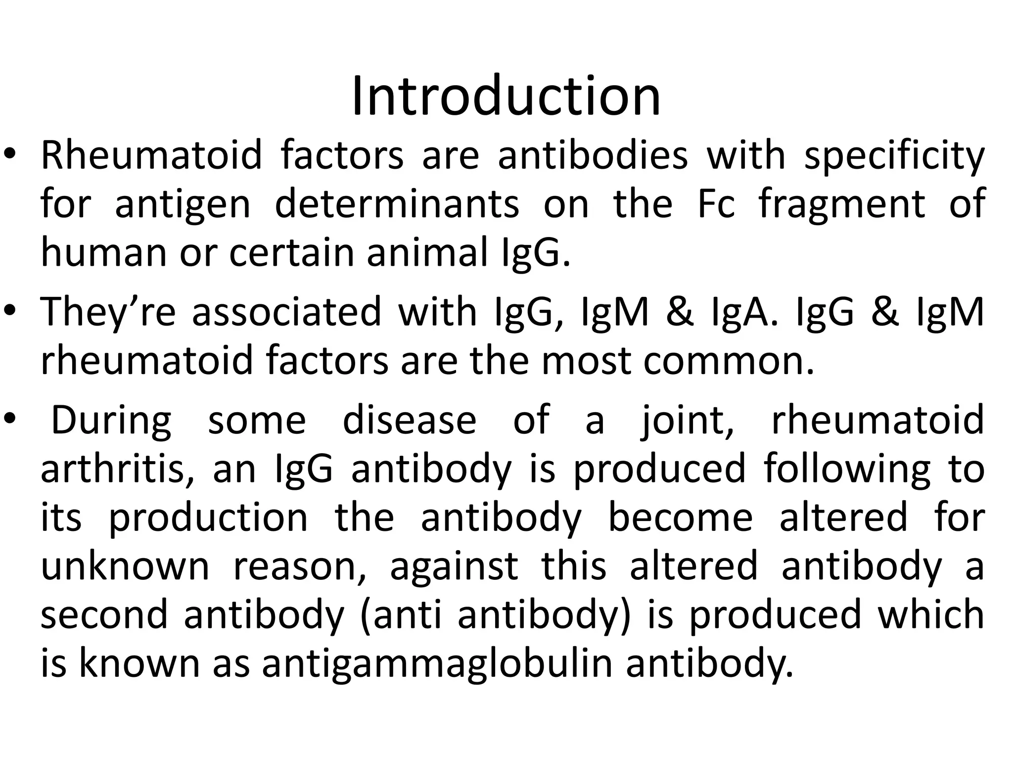 Lecture 9-rheumatoid factor | PPTX