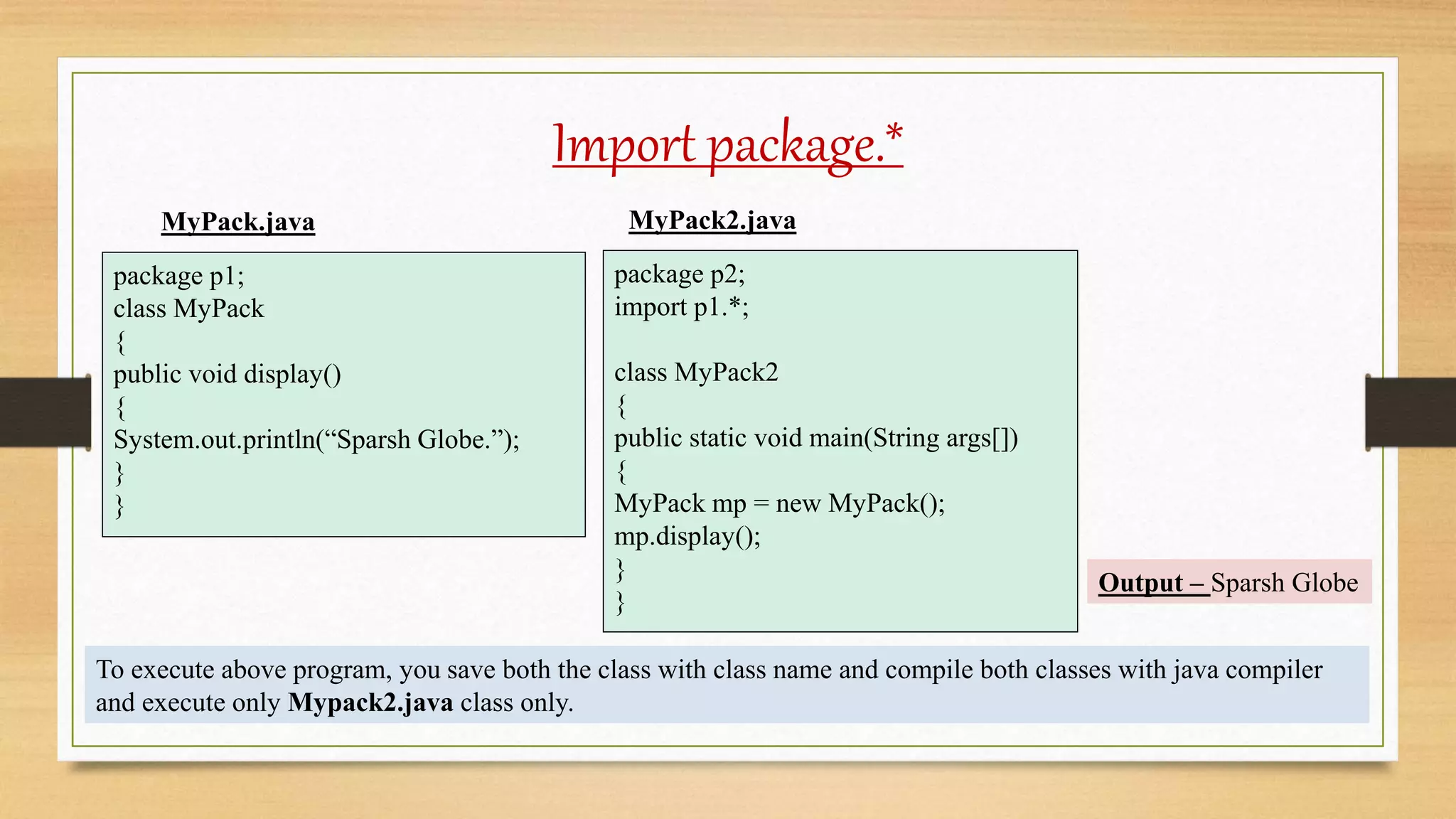 Lecture 9 access modifiers and packages | PPTX