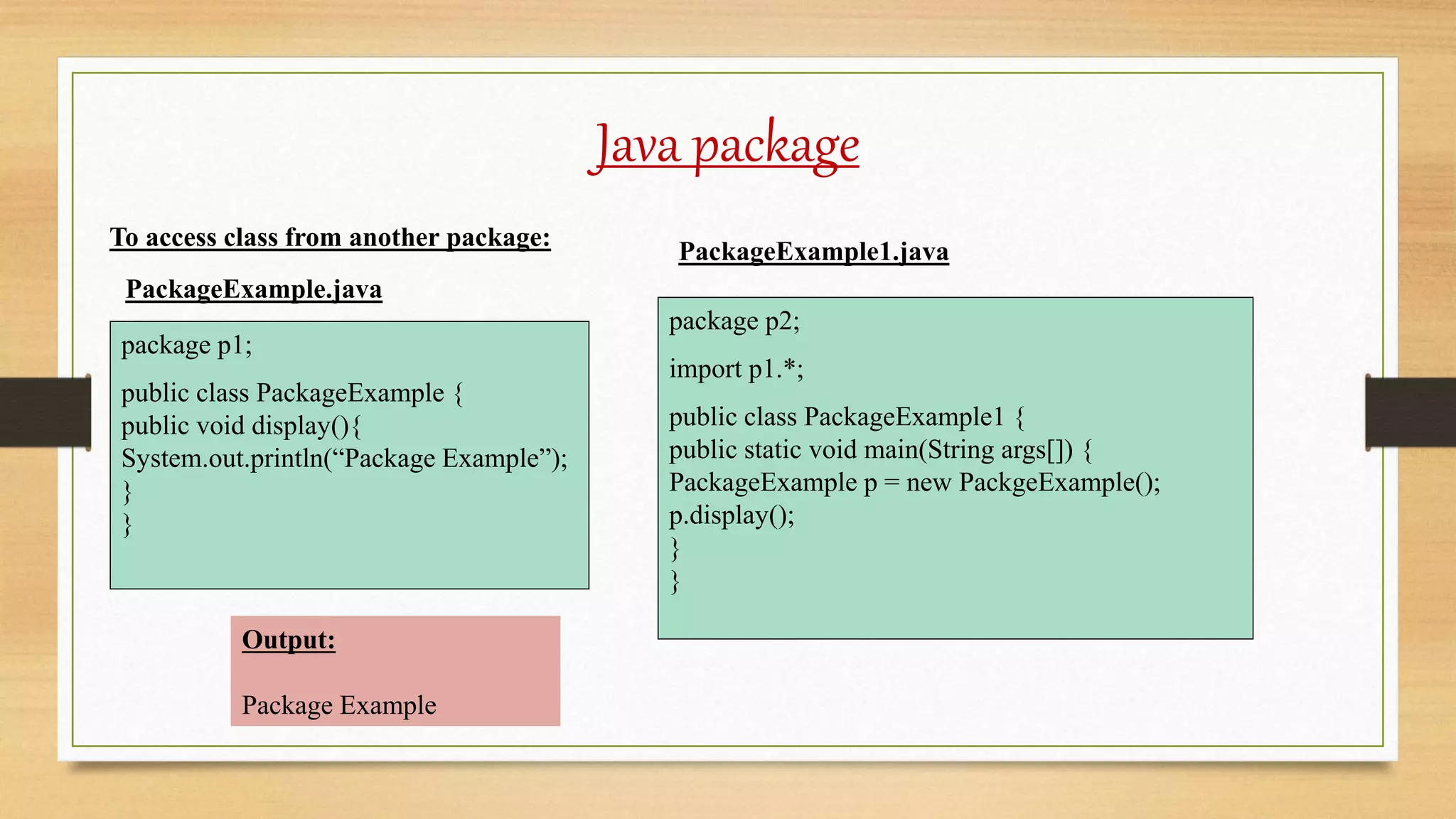 Lecture 9 access modifiers and packages | PPTX