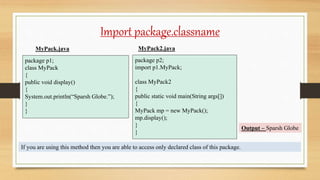 Lecture 9 access modifiers and packages | PPT