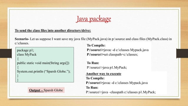 Lecture 9 access modifiers and packages | PPT