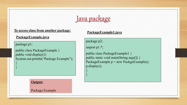 Lecture 9 access modifiers and packages | PPT