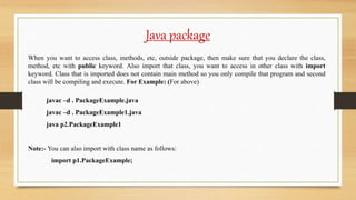 Lecture 9 access modifiers and packages | PPT