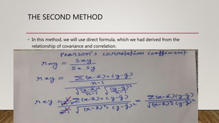 Lecture 9 correlation-manual calcualtion | PPTX