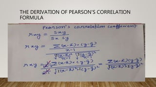 Lecture 9 correlation-manual calcualtion | PPTX
