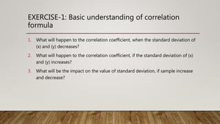 Lecture 9 correlation-manual calcualtion | PPTX
