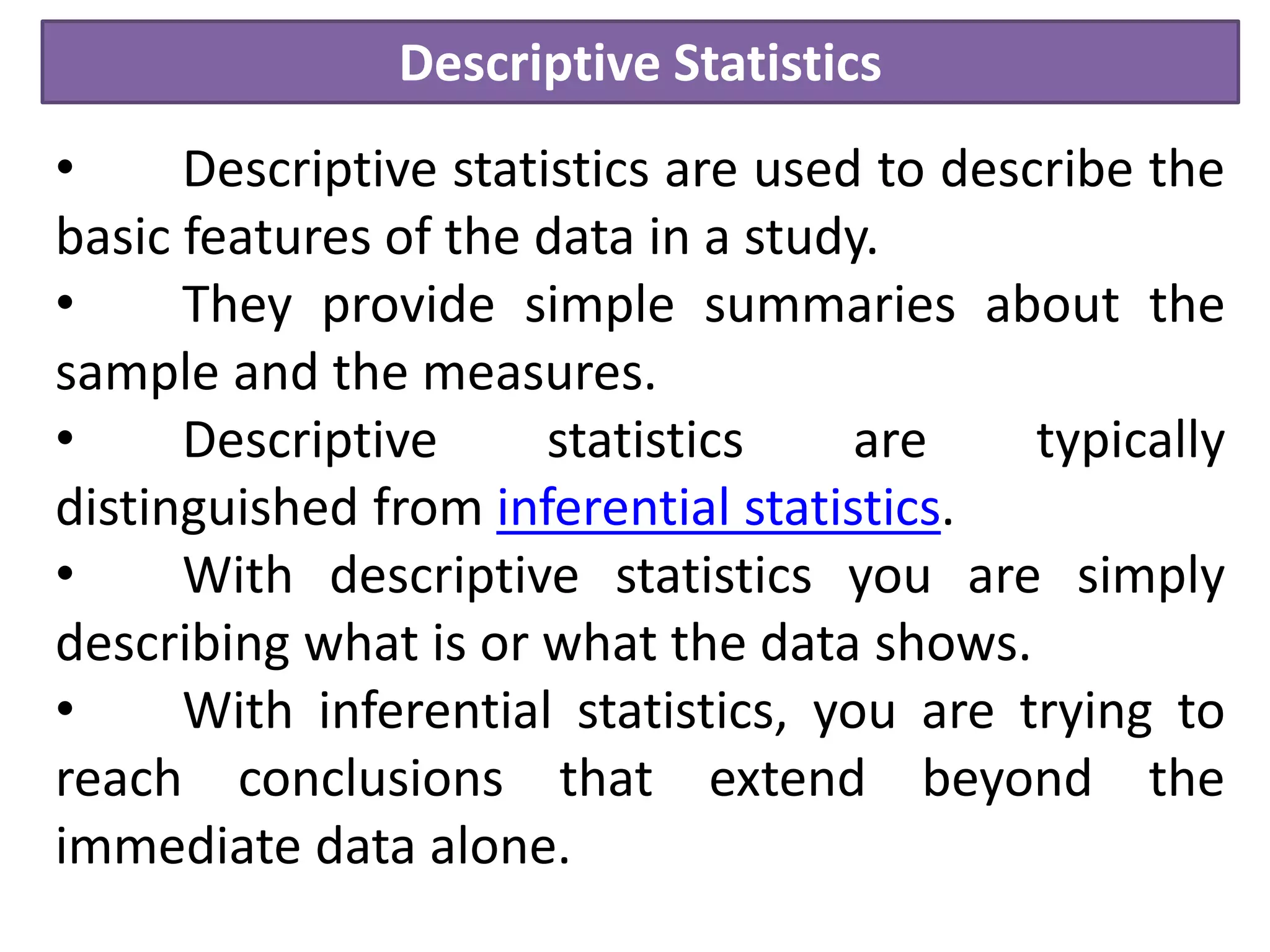 Descriptive statistics | PPTX