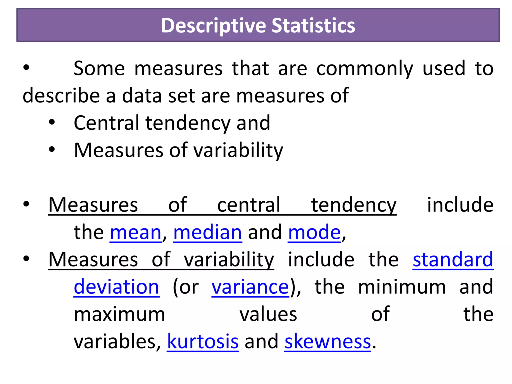 Descriptive statistics | PPTX