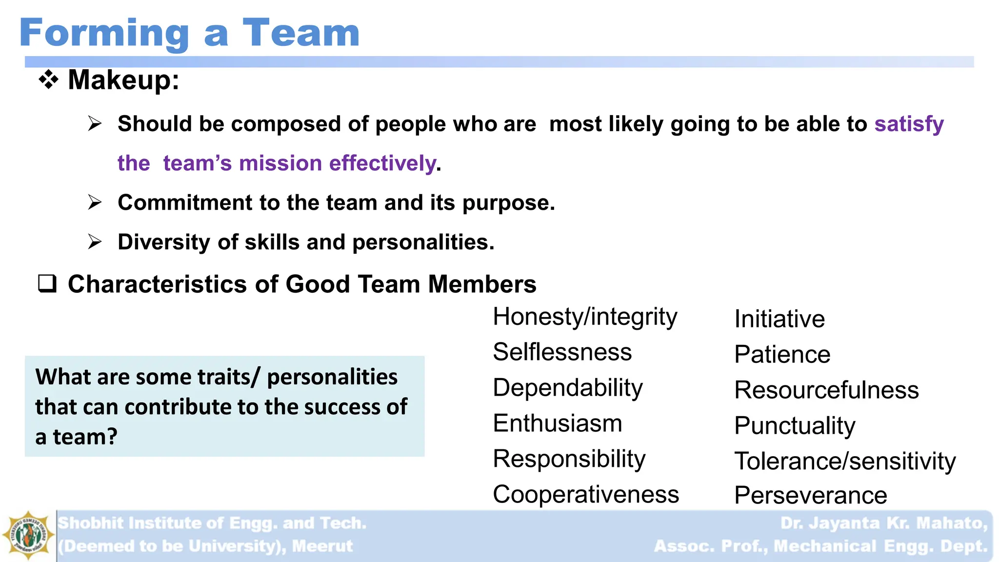 Team Building Concept in Total Quality Management | PDF