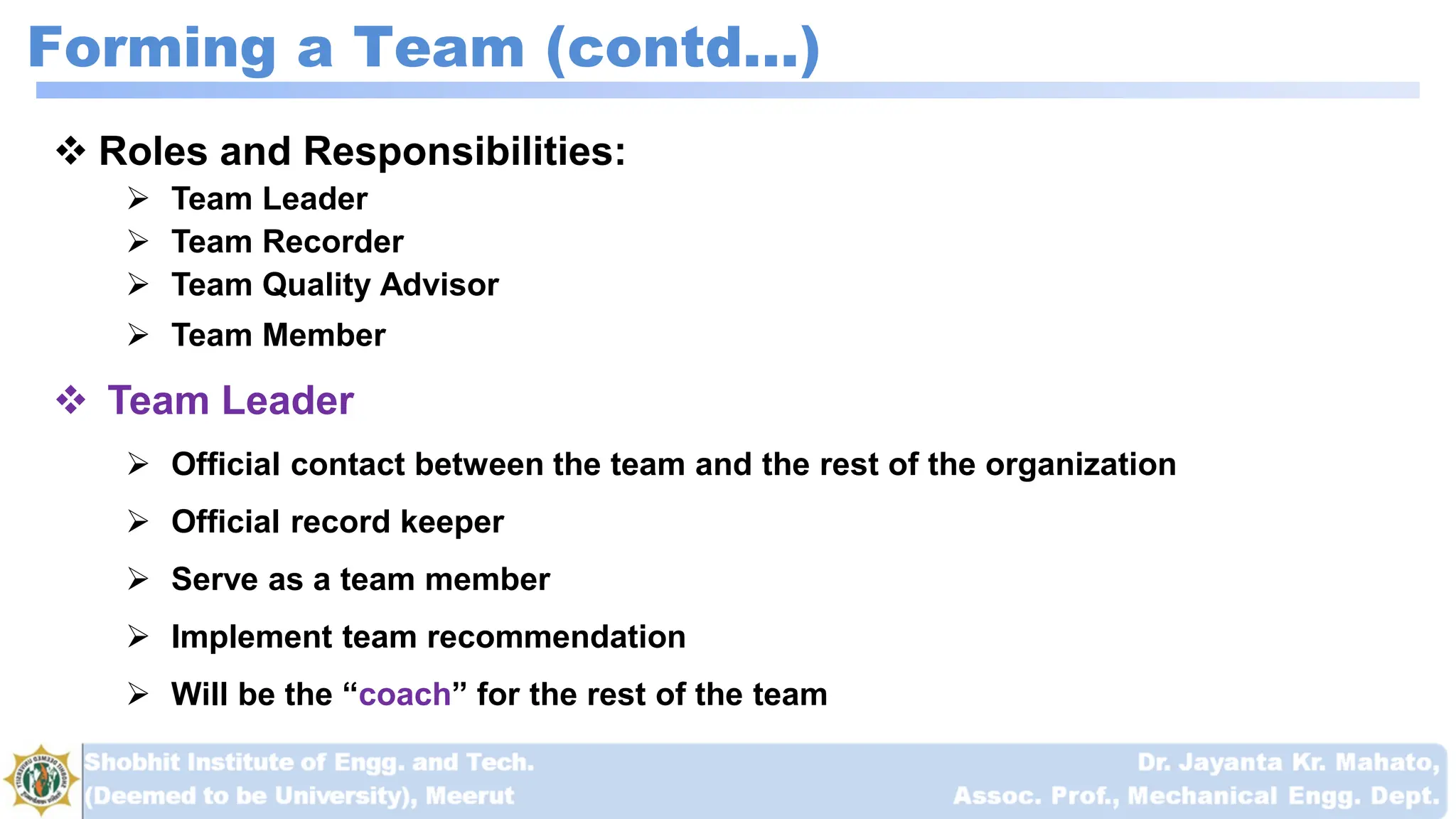 Team Building Concept in Total Quality Management | PDF
