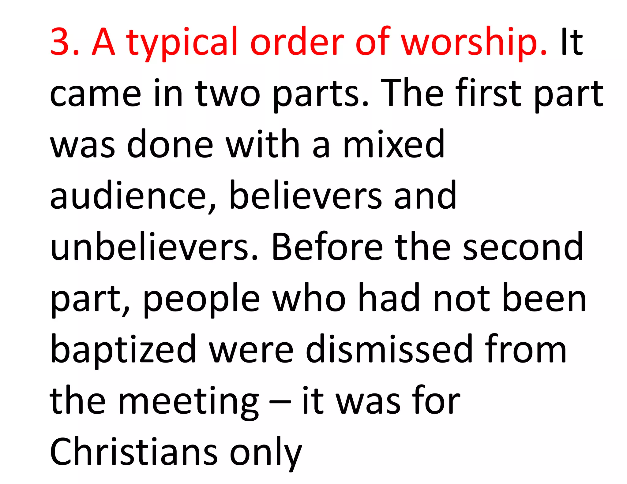 Lecture 9: The Second Century: Persecution & Worship | PPTX