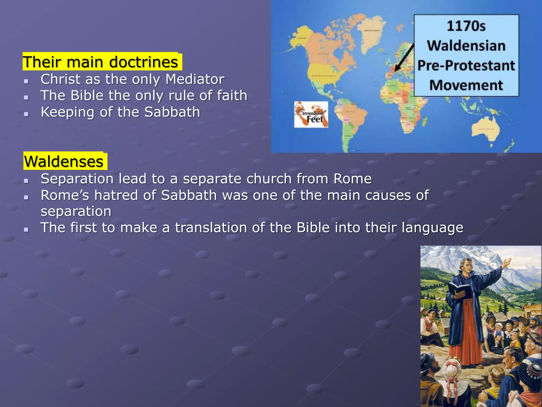 Lecture 9; Waldensians | PPT