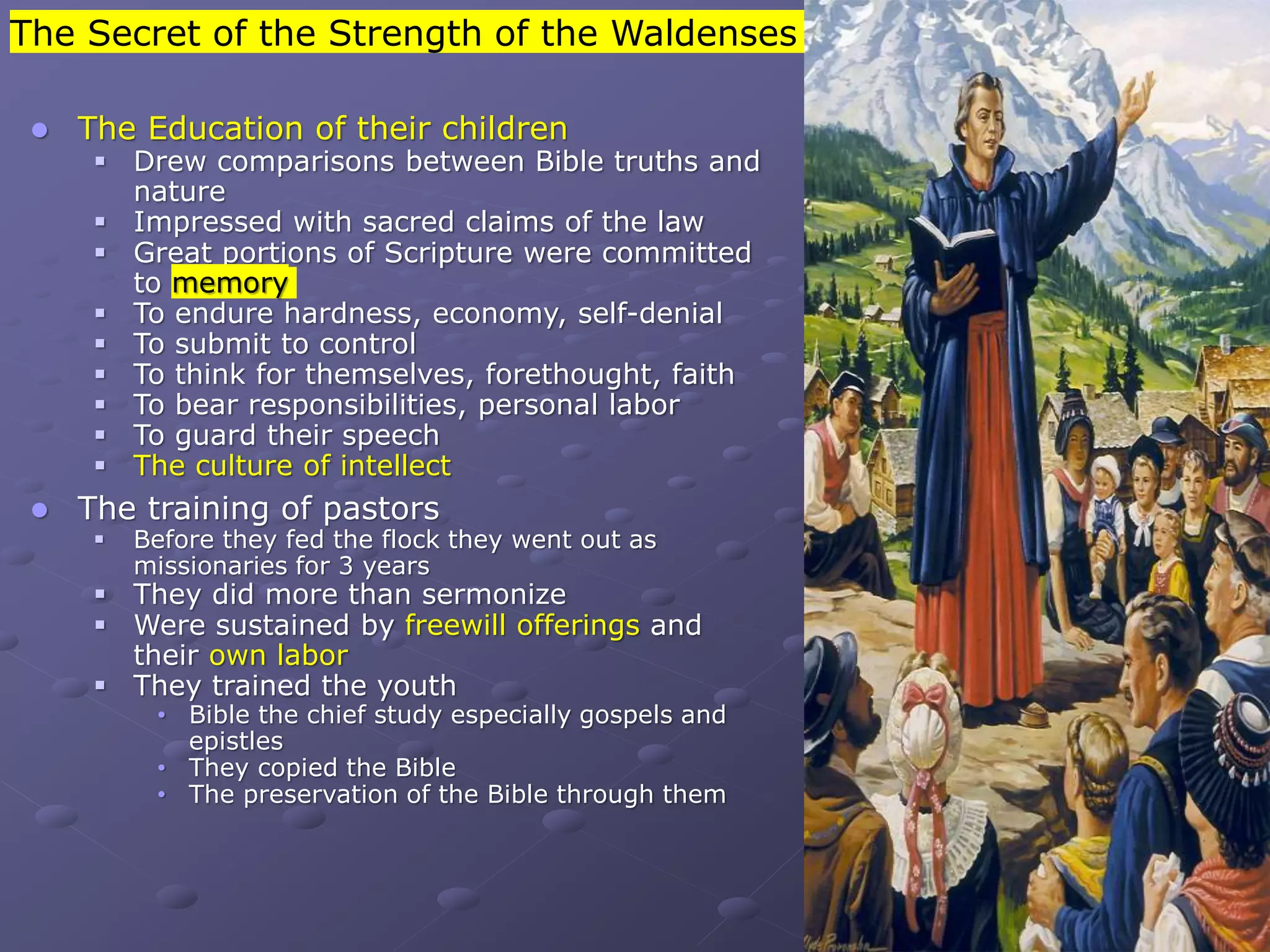 Lecture 9; Waldensians | PPT