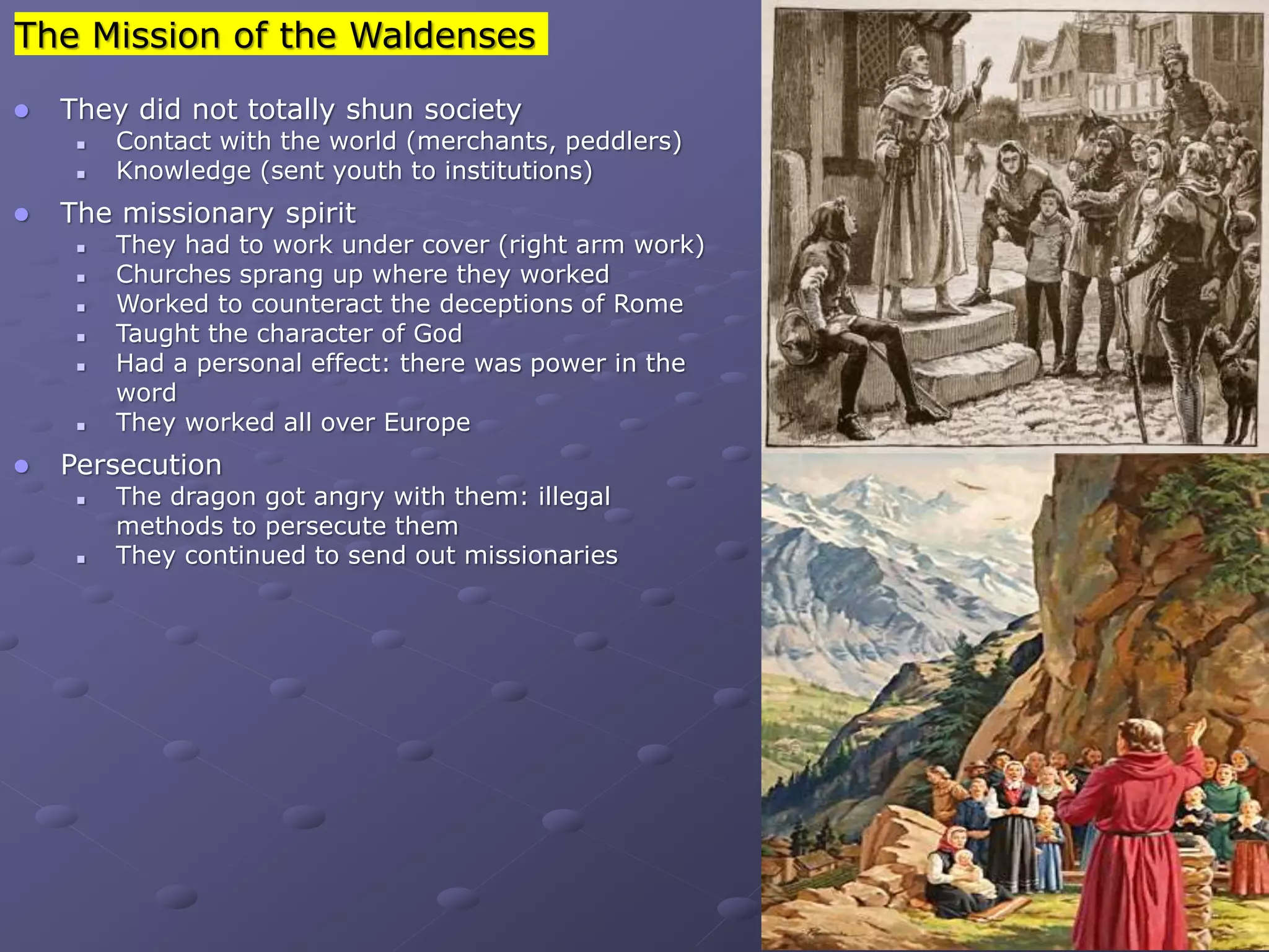 Lecture 9; Waldensians | PPT