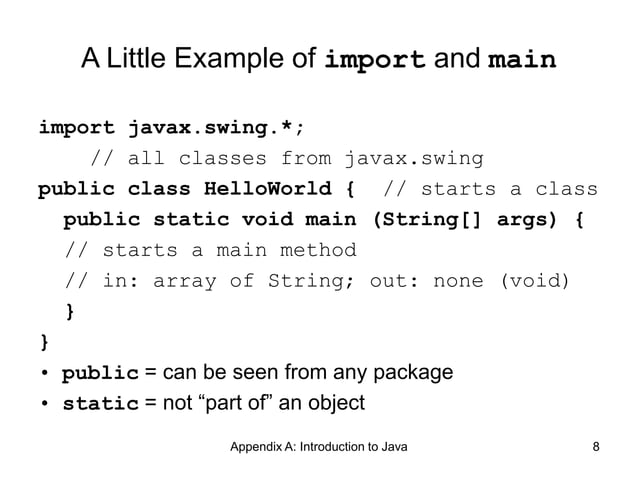 Lecture A Java Review Ppt