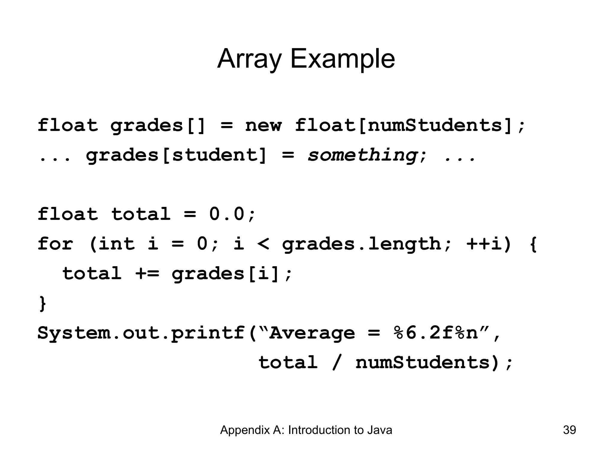 Lecture A Java Reviewppt Koffmann And Wollgang Ppt Programming Languages Computing