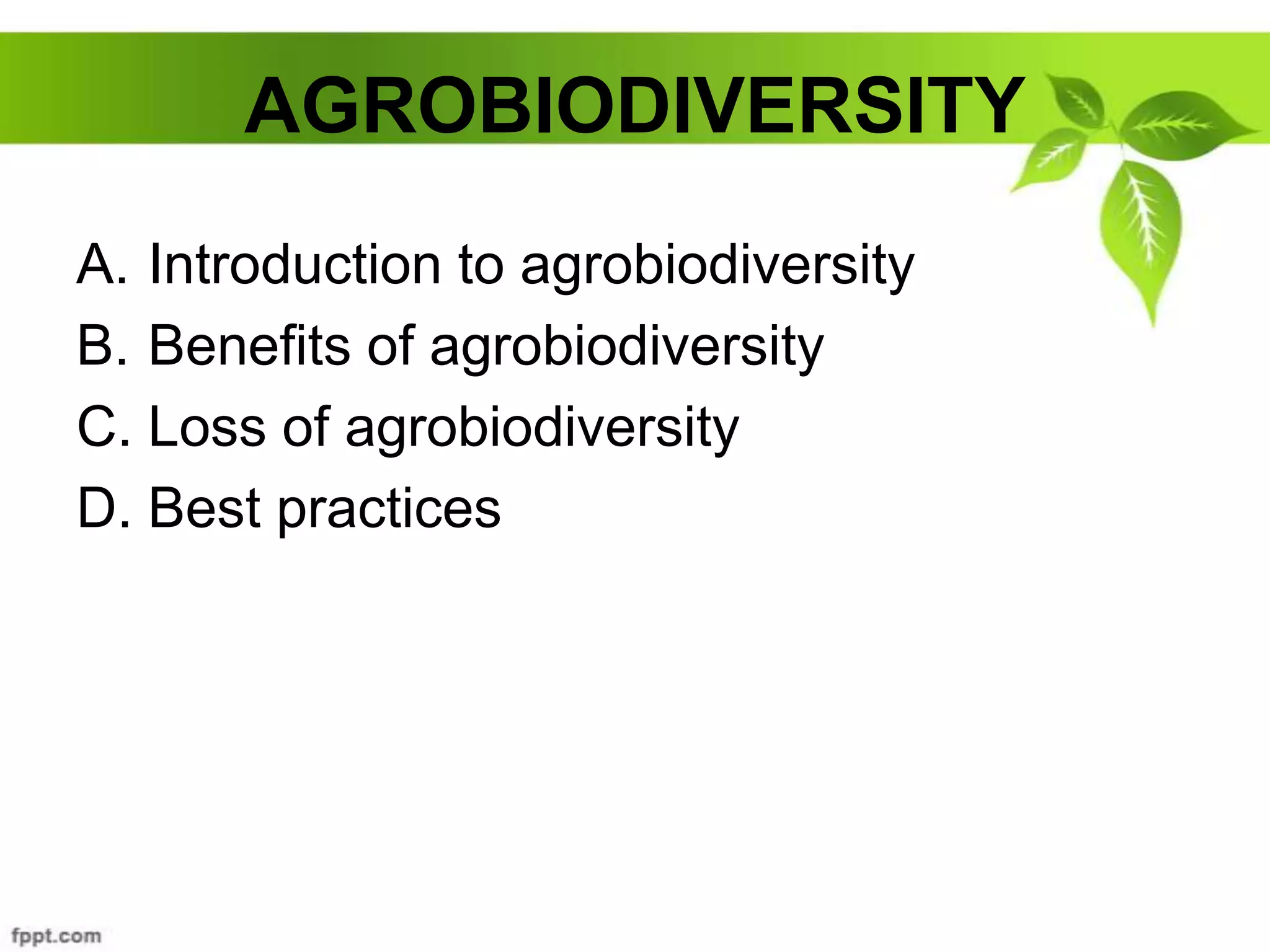 Lecture agrobiodiversity | PPTX