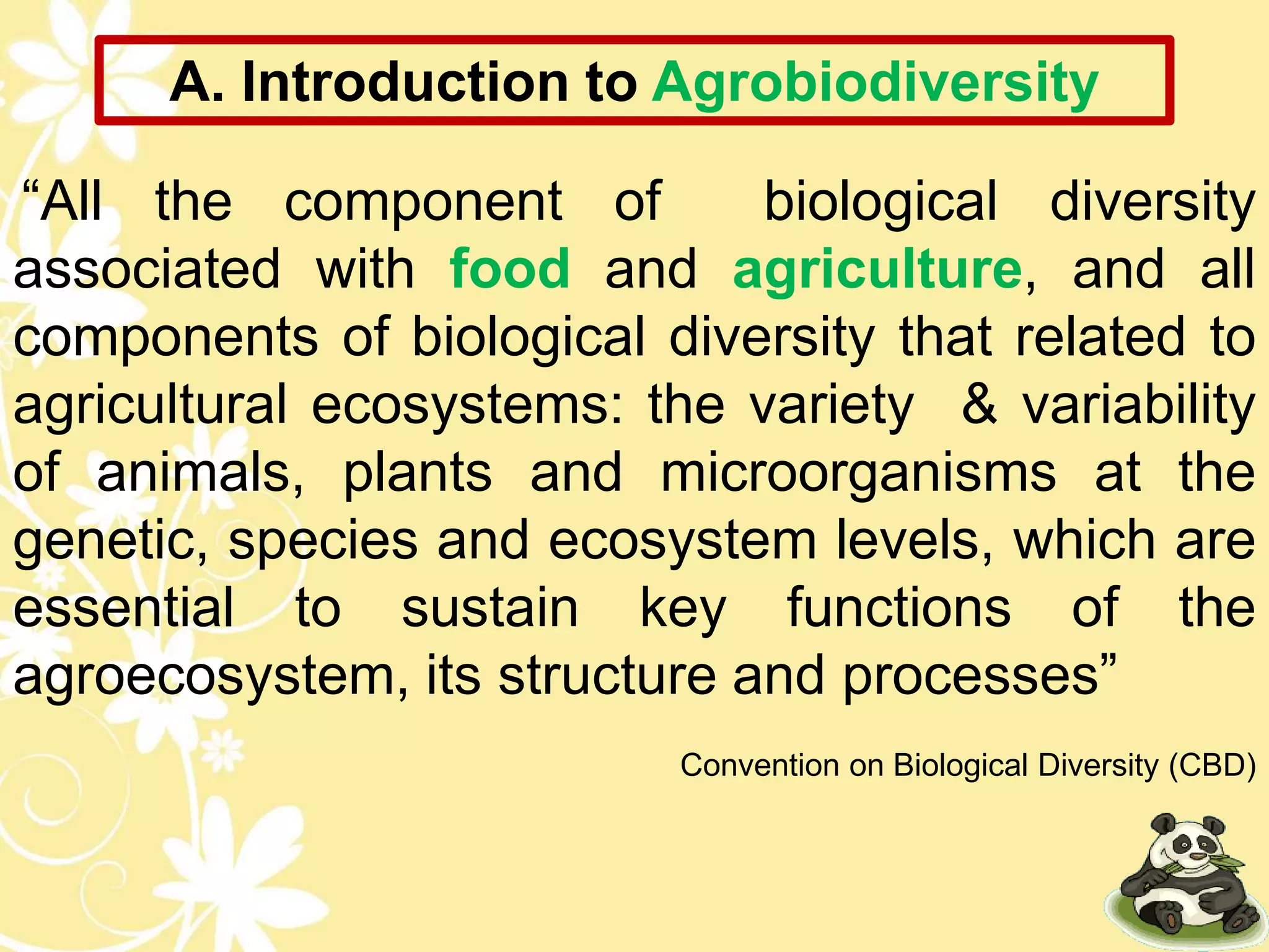 Lecture agrobiodiversity | PPTX