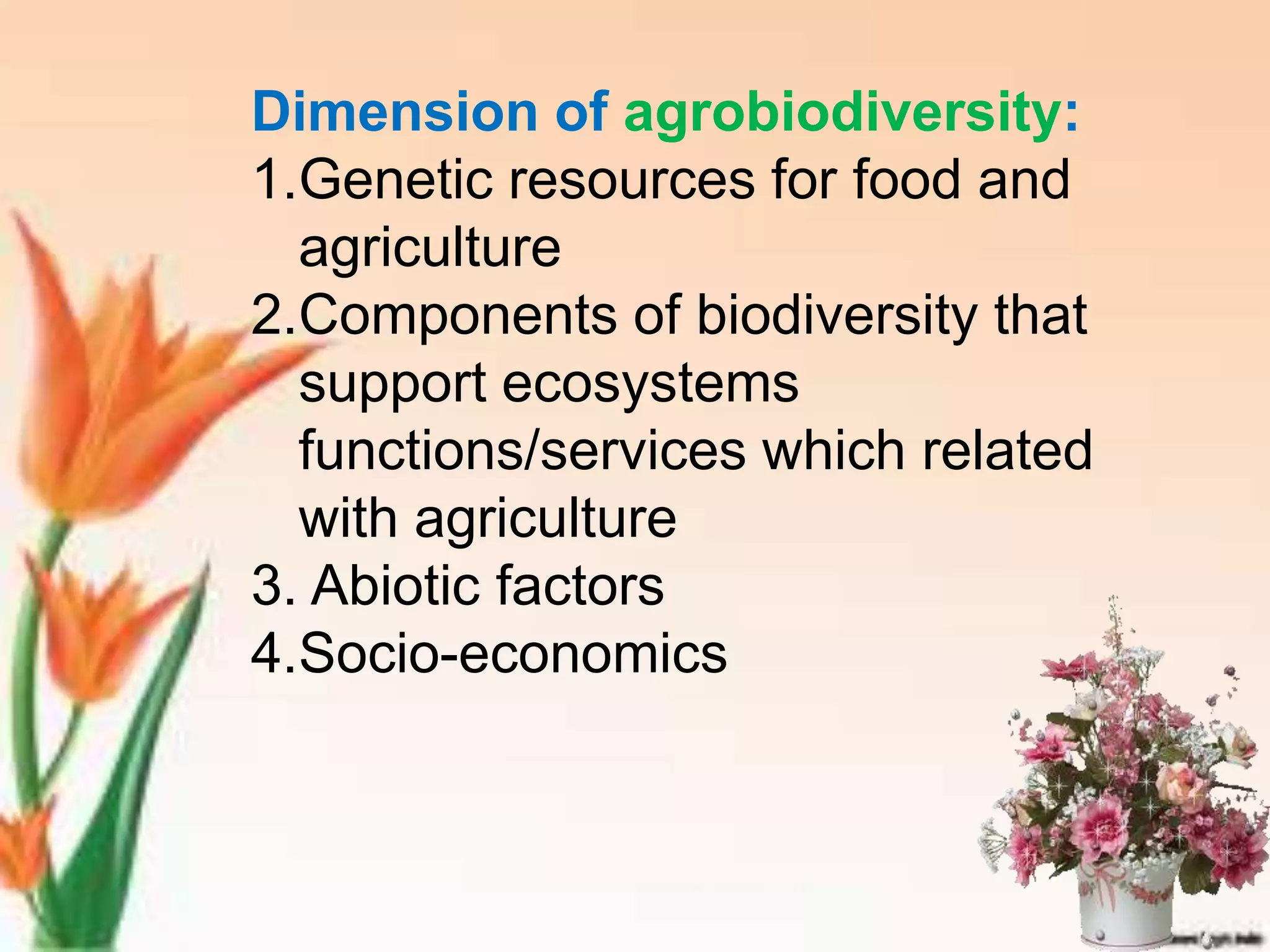 Lecture agrobiodiversity | PPTX