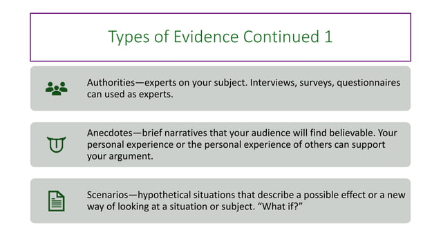 Arguing and Evidence: Writing Academic Essays | PPT