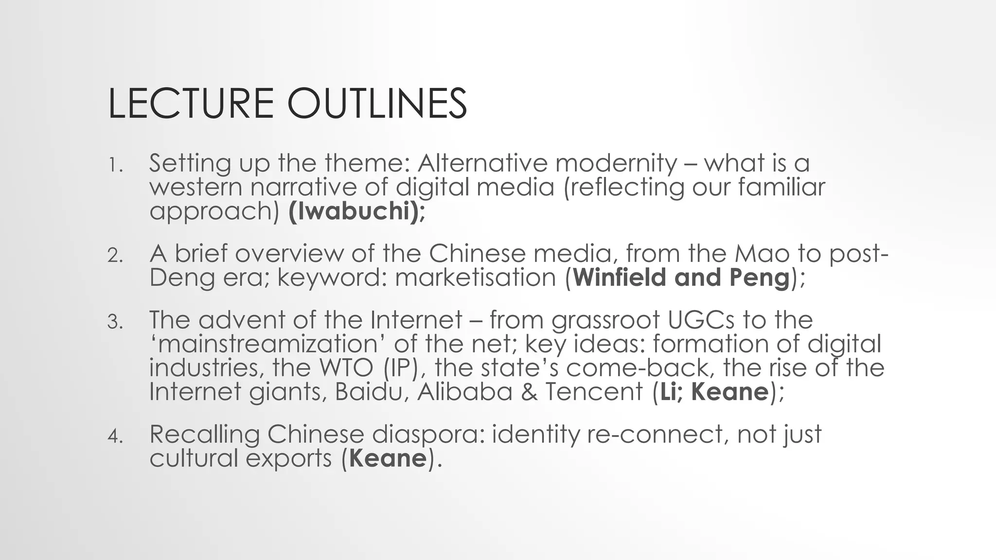 Lecture Chinese media | PDF