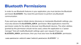 Communication in android | PPTX