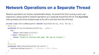 Communication in android | PPTX