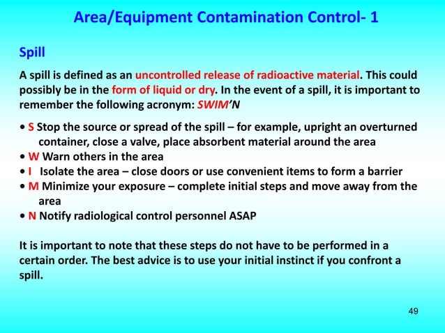 Radioactive Contamination and Procedures of Decontamination | PPT