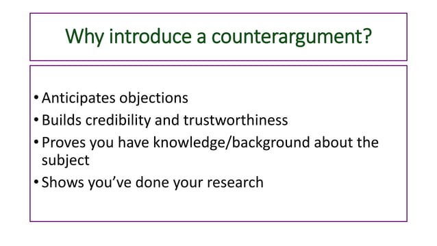 Counterargument and Refutation Paragraphs | PPTX | Illegal Drugs ...