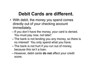 Lecture - credit cards | PDF | Credit Cards | Personal Debt
