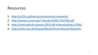 Lecture on Deep Learning | PPTX