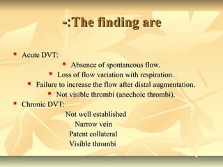 LECTURE - deep vein thrombosis.ppt vein thrombosis | PPT