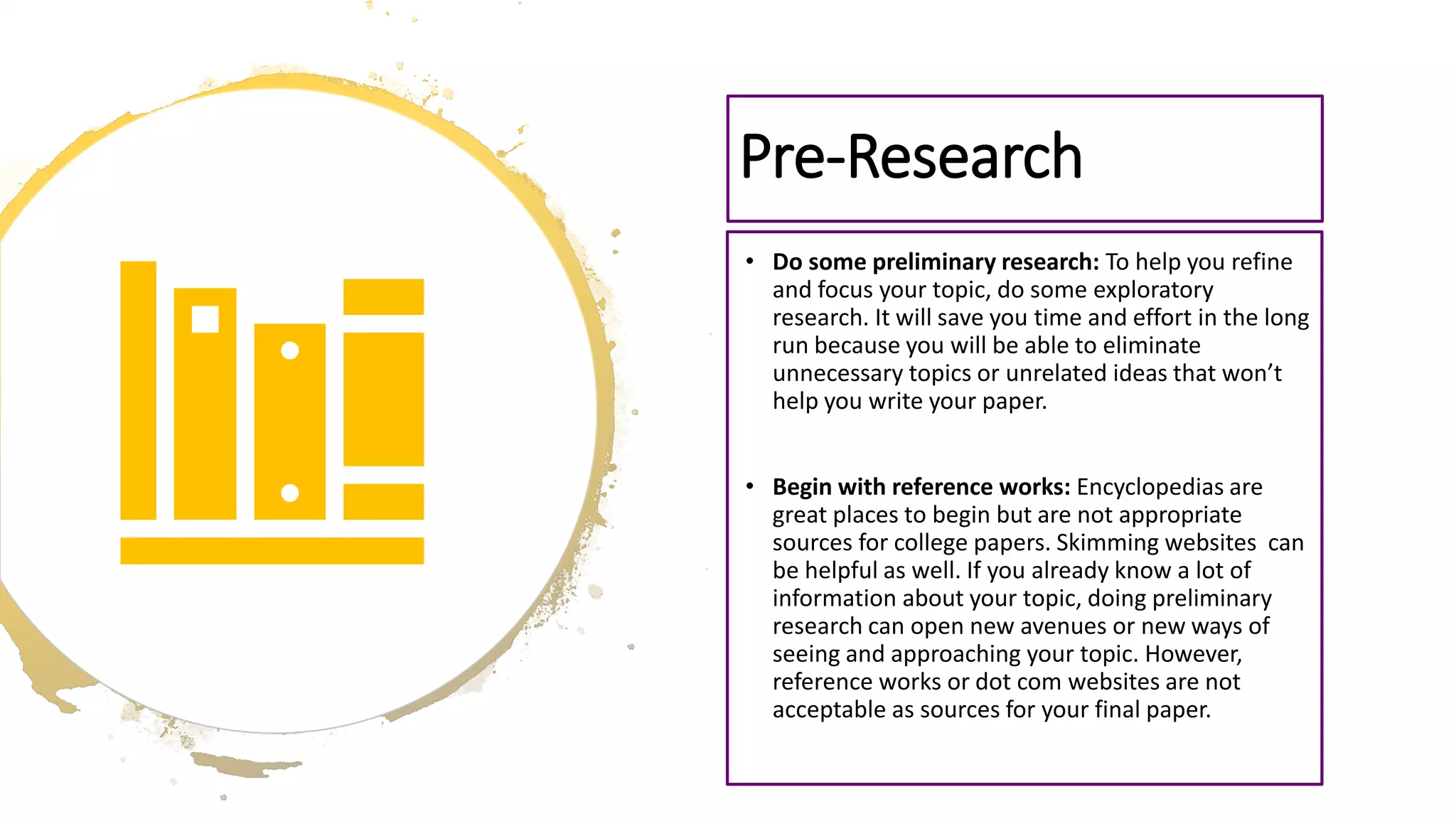 Developing a Research Plan | PDF